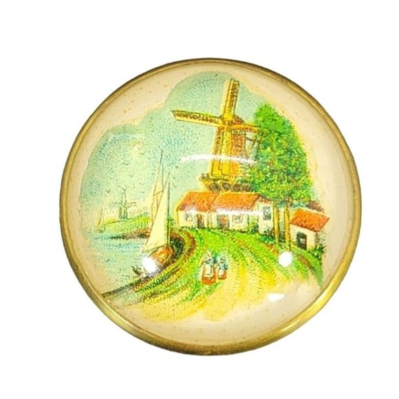 Jewelry | Antique Dutch Windmill Bridle Rosette Brooch Pin | Poshmark